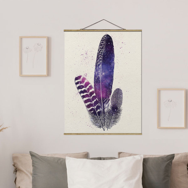 BohoLiving Stoffbild Feathers and Stars | Wayfair.de